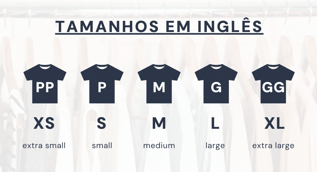 Tamanhos em Inglês: Numeração das Roupas e Sapatos [Conversões]